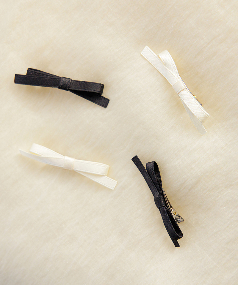 satin ribbon clip~サテンリボンクリップ(2pc) | flower/フラワー公式通販 satin ribbon clip~サテンリボンクリップ(2pc) | flower/フラワー公式通販