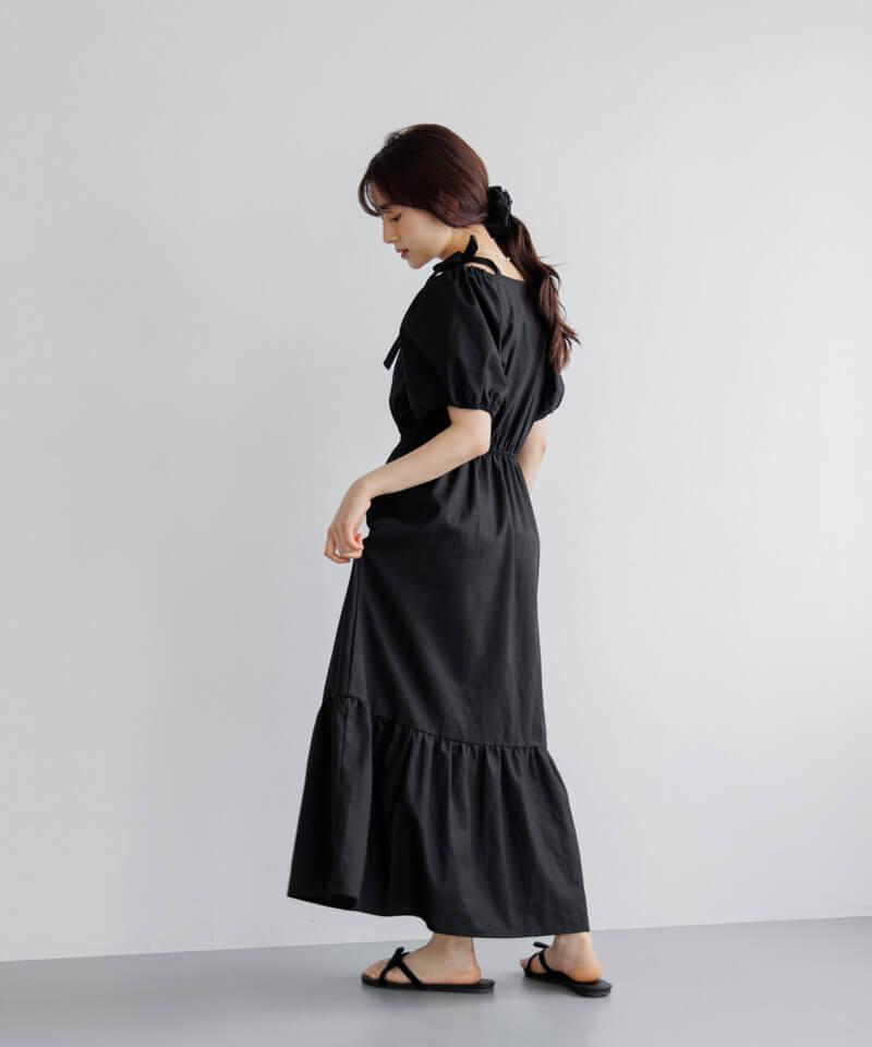 back ribbon onepiece~バックリボンワンピース | flower/フラワー公式通販 back ribbon onepiece~バックリボンワンピース | flower/フラワー公式通販
