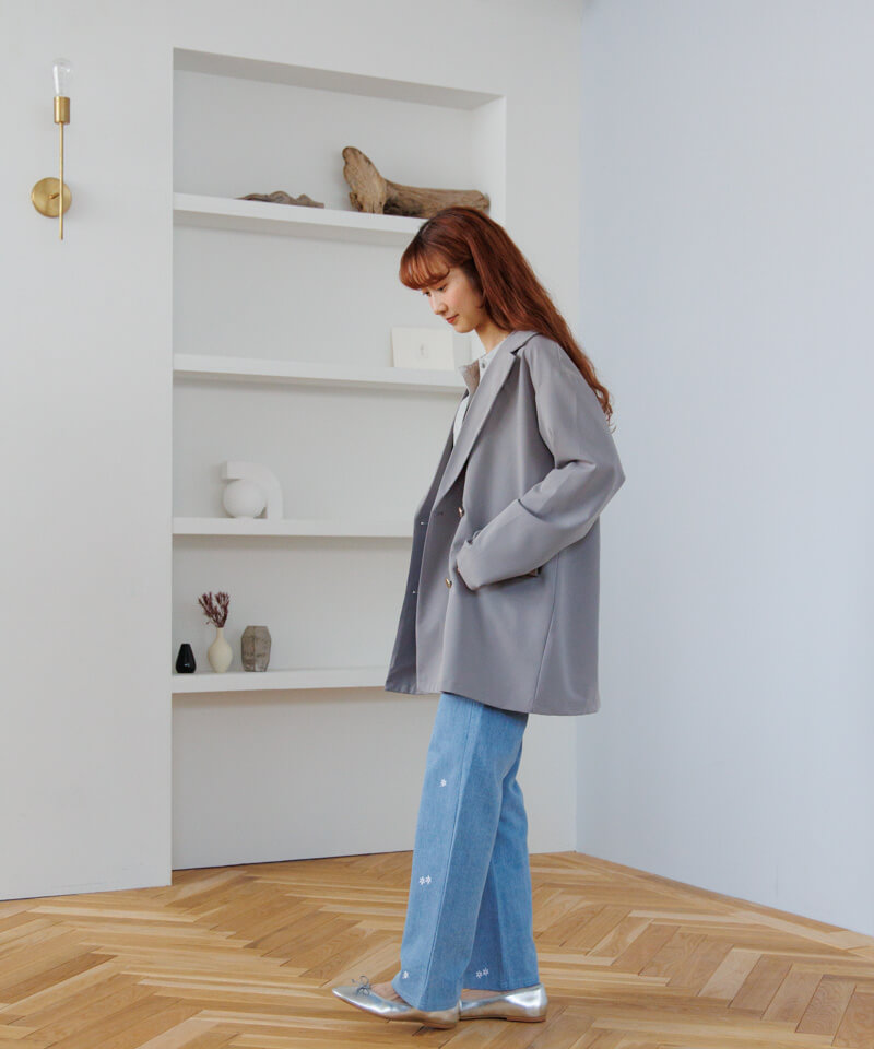 basic tailored jacket~ベーシックテーラードジャケット | flower/フラワー basic tailored jacket~ベーシックテーラードジャケット | flower/フラワー